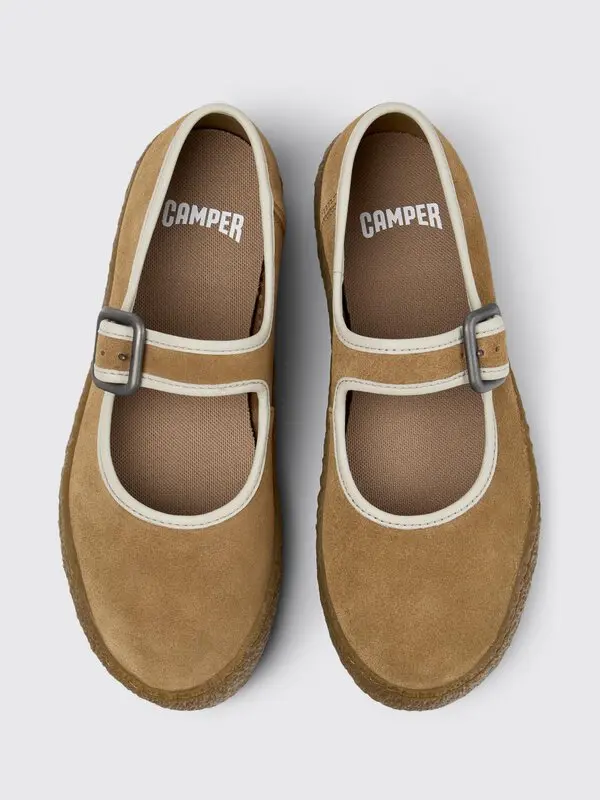 Camper Suede Ballet Pumps