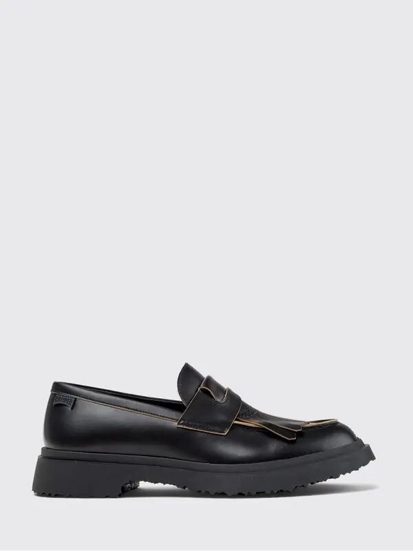 Camper Twins Leather Loafer With Fringes