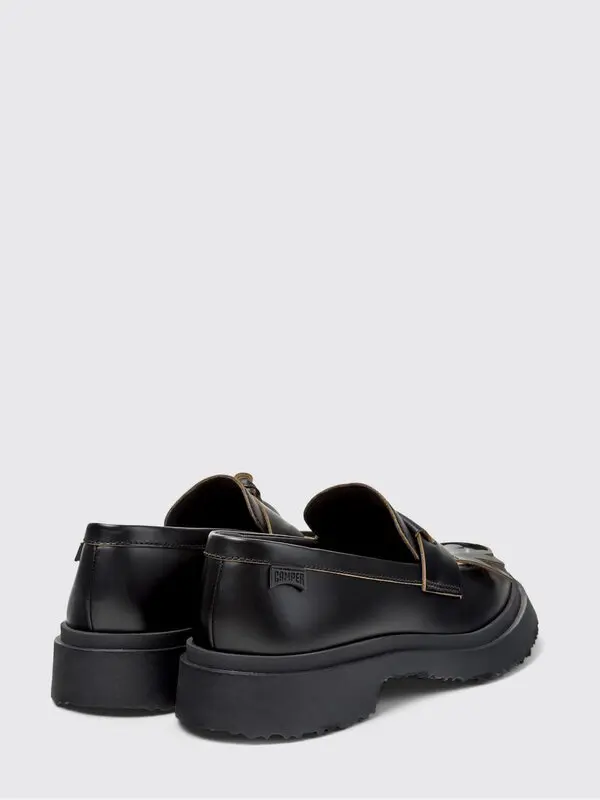 Camper Twins Leather Loafer With Fringes