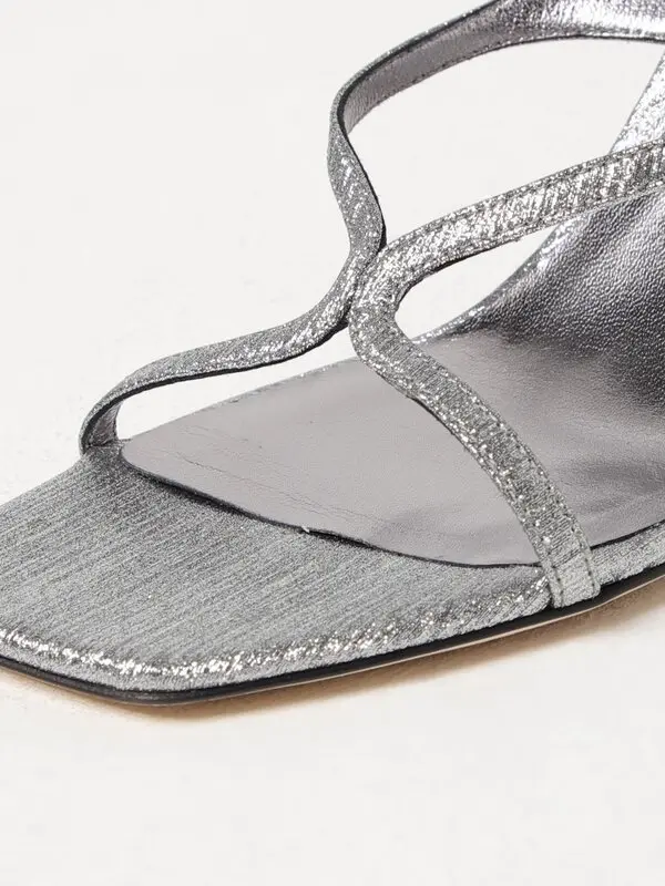 JIMMY CHOO Metallic Strappy Heeled Sandals