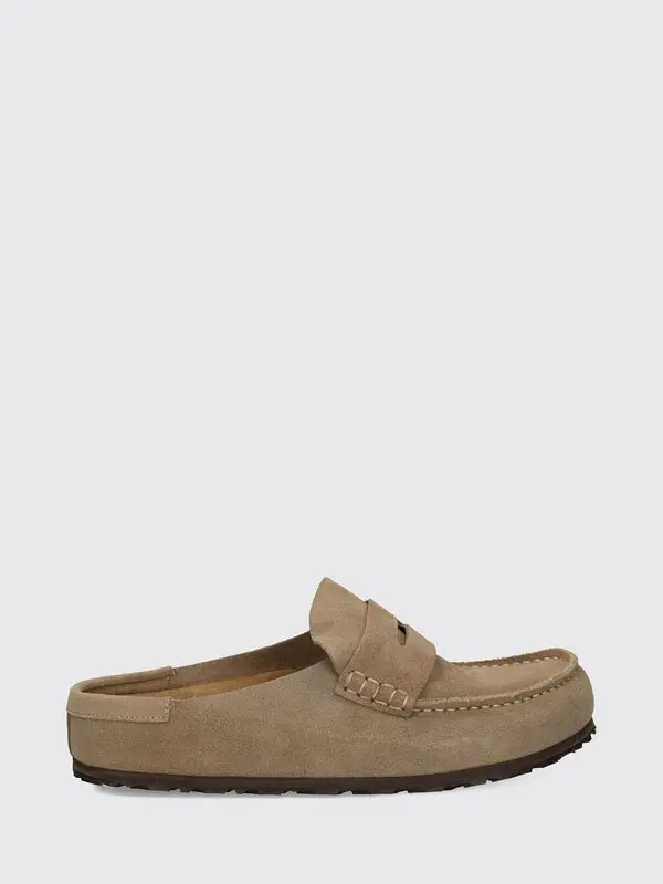 BIRKENSTOCK Naples Sabot In Suede - Grey
