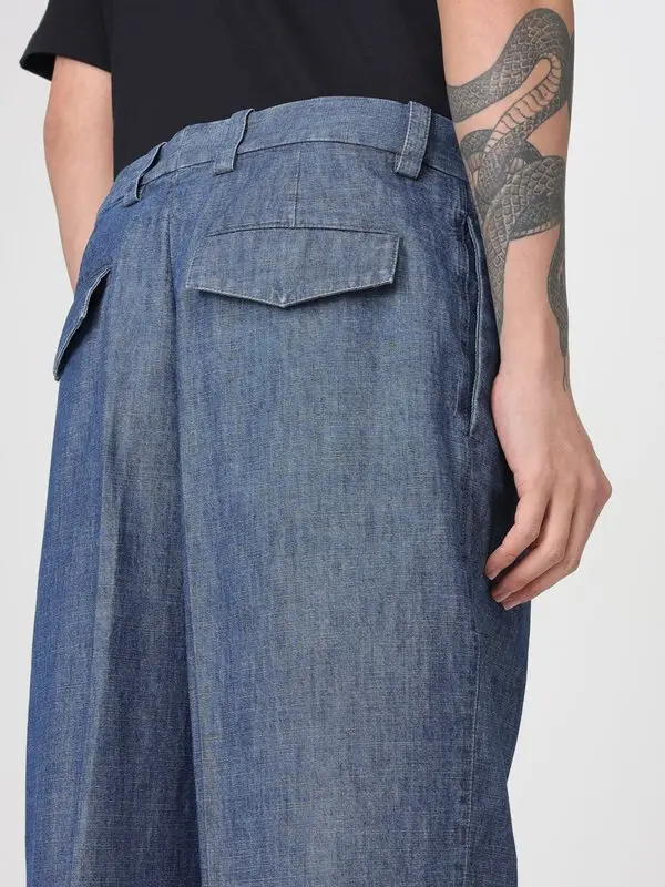 JIL SANDER Wide Leg Denim Trousers