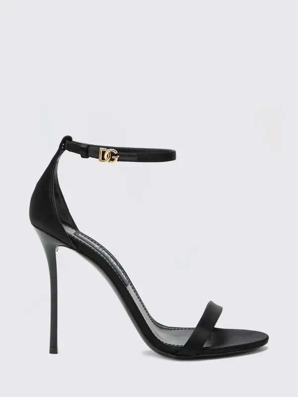 Dolce & Gabbana Keira Satin Sandal - Black