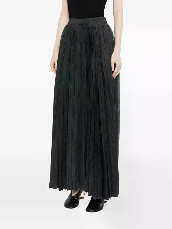 Mihara Yasuhiro Pleated Maxi Skirt