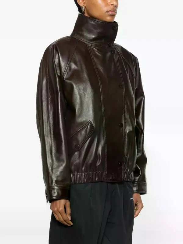 Sandro Oversized Leather Jacket