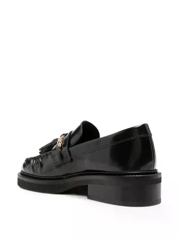 Maje Tassel-detail Chain-link Loafers