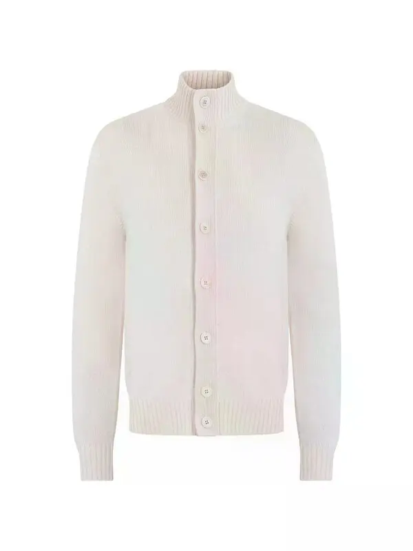 SLOWEAR Button-up High-neck Cardigan