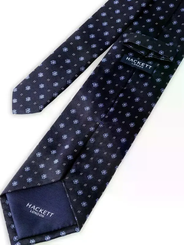 HACKETT LONDON Floral-embroidered Tie