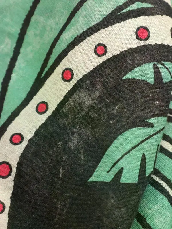 Johanna Ortiz Palm-print Fringed Maxi Dress