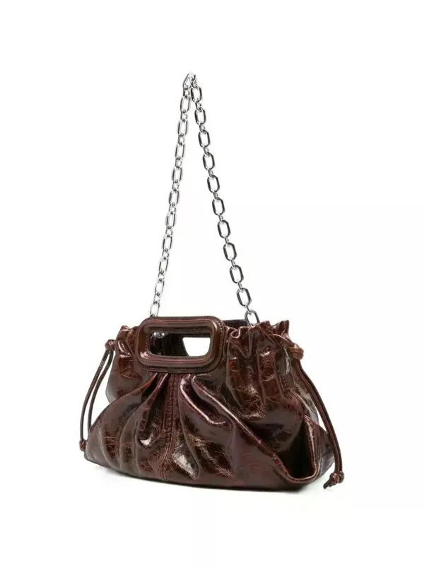 Maje Crinkled-effect Chain-link Tote Bag