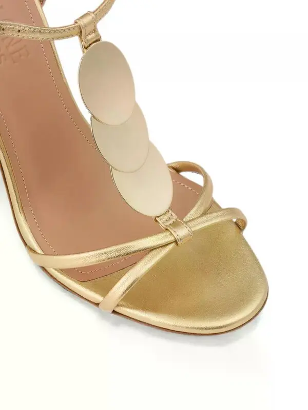 MALONE SOULIERS Kali Metallic T-bar Sandals