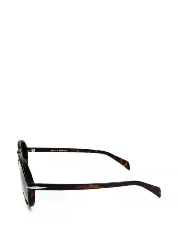DB EYEWEAR BY DAVID BECKHAM Tortoiseshell-effect Navigator-frame Sunglasses