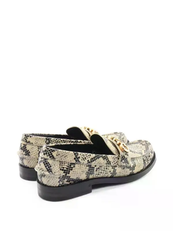 Gucci 2010s Python-embossed Loafers