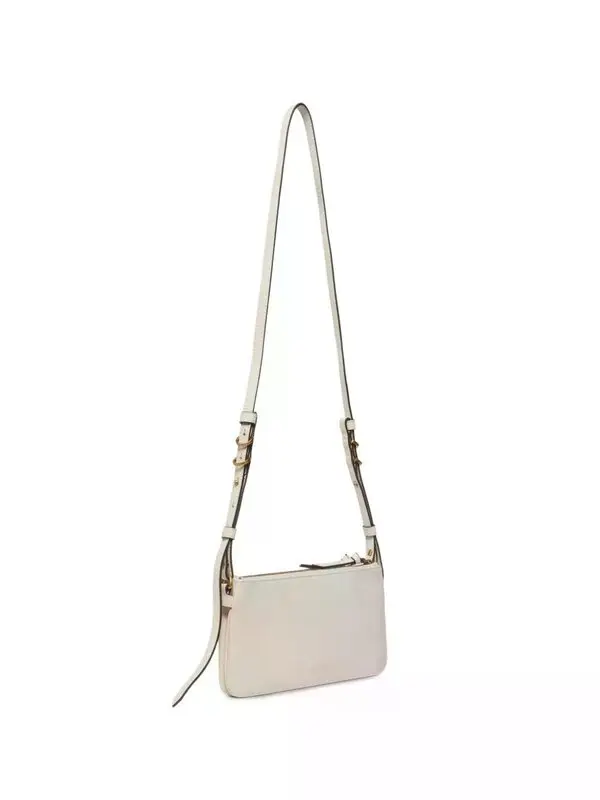 Pinko Stud-embellished Leather Shoulder Bag - Neutrals