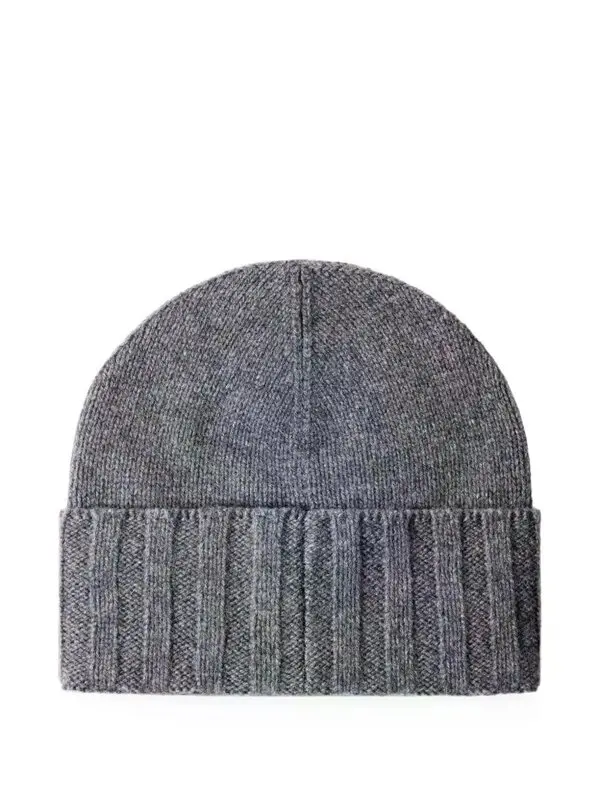 HACKETT LONDON Ribbed-trim Beanie Hat