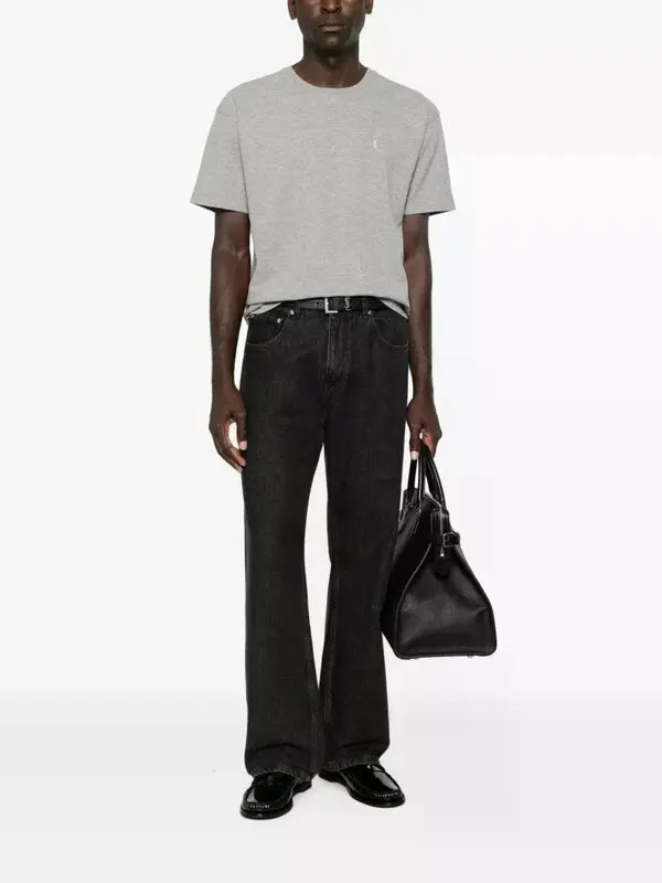 Saint Laurent Cassandre T-shirt In Piqu