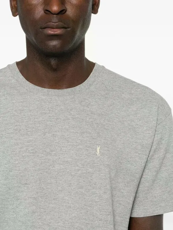 Saint Laurent Cassandre T-shirt In Piqu