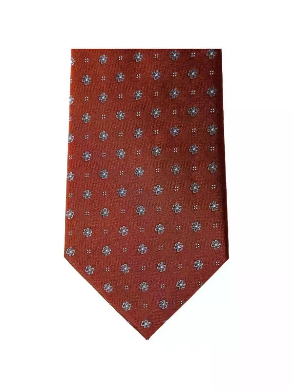HACKETT LONDON Floral-jacquard Tie
