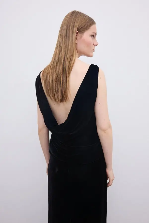 HOUSE OF DAGMAR Waterfall Velvet Top