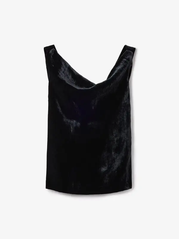 HOUSE OF DAGMAR Waterfall Velvet Top