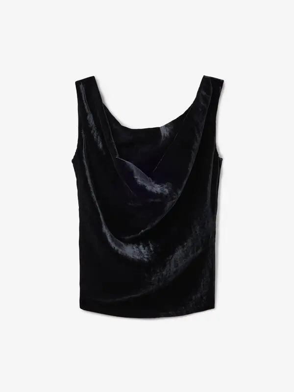 HOUSE OF DAGMAR Waterfall Velvet Top