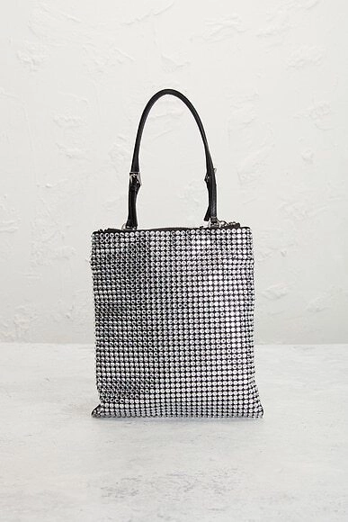 Prada Crystal Embellished Satin Tote Bag