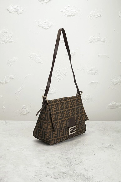 Fendi Zucca Mama Forever Baguette Shoulder Bag