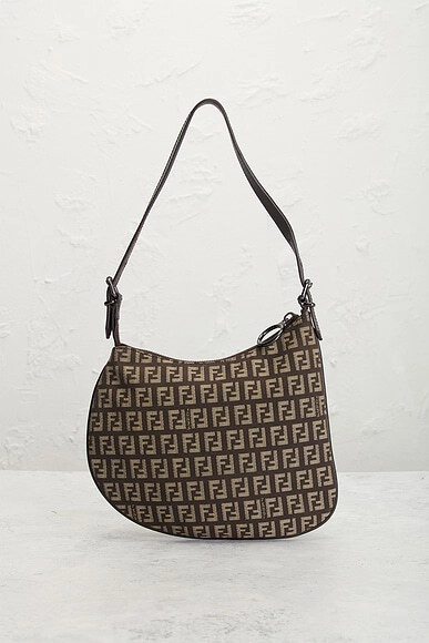 Fendi Zucchino Oyster Shoulder Bag