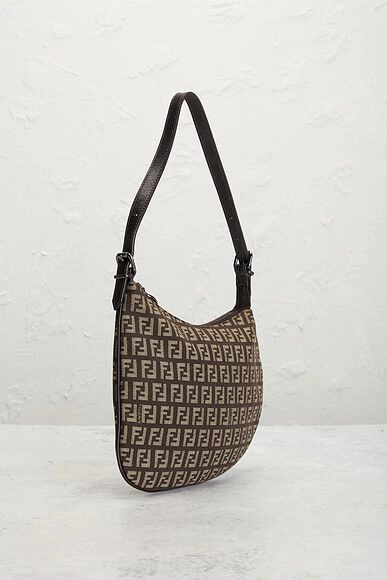Fendi Zucchino Oyster Shoulder Bag