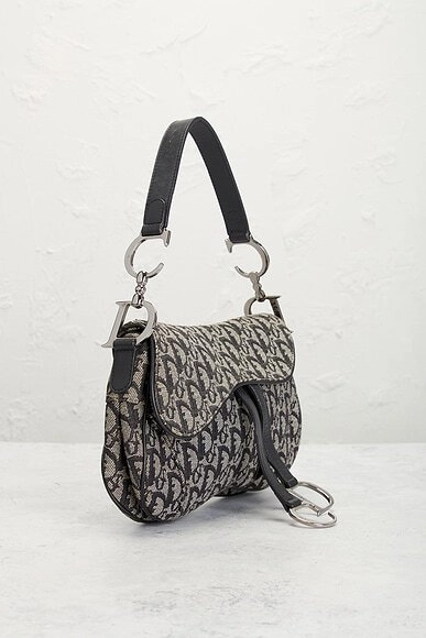 Dior Trotter Oblique Double Saddle Bag