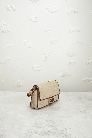 Fendi Zucca Baguette Shoulder Bag