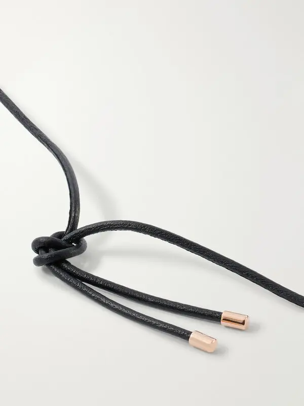 Gabriela Hearst Ceramic Pendant Cord Necklace