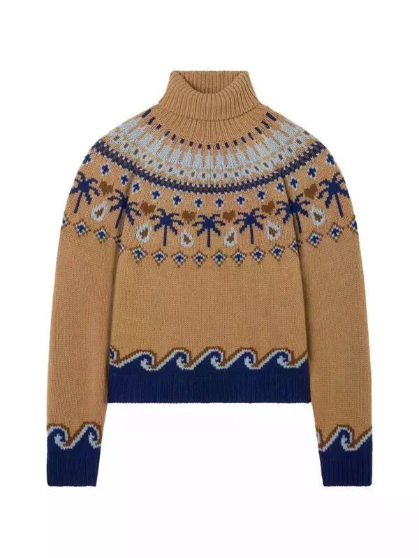 Alanui Sweet Winter Palm-tree Sweater