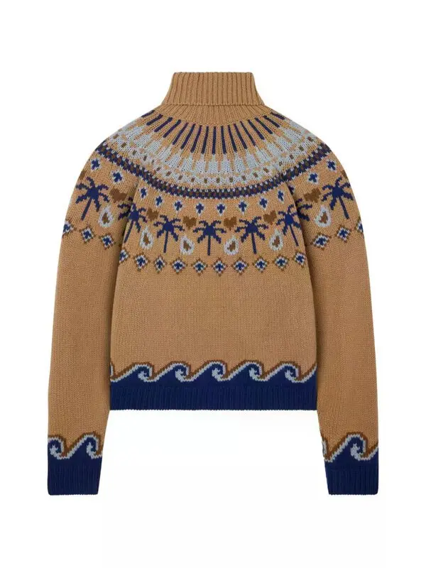 Alanui Sweet Winter Palm-tree Sweater