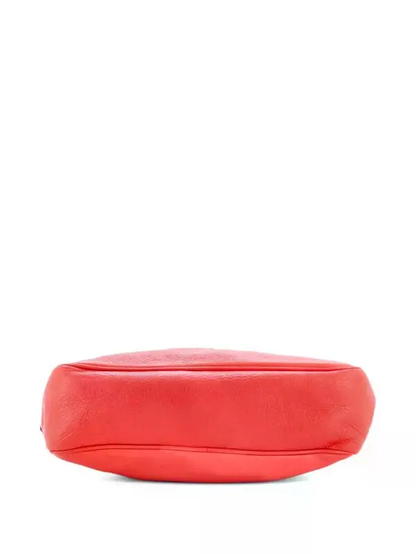 Gucci Soho Chain Zip Leather Small Shoulder Bag - Red