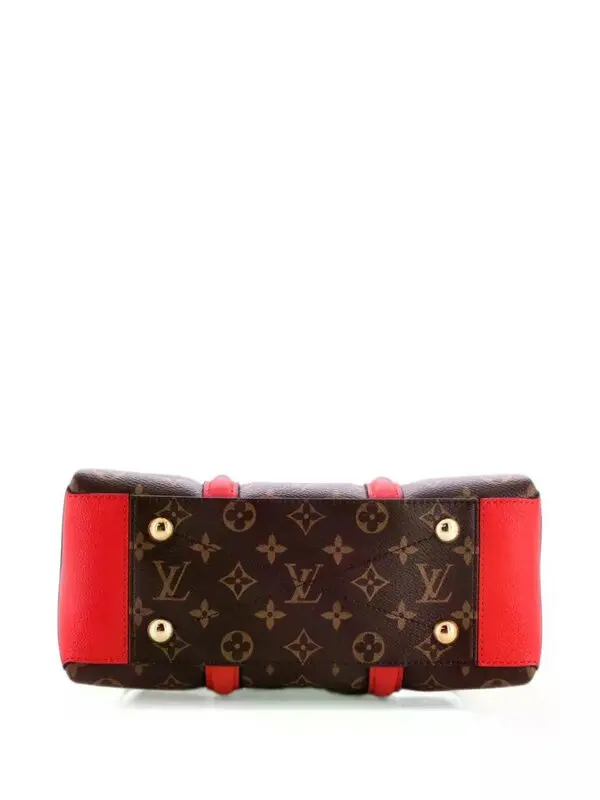 LOUIS VUITTON Soufflot Tote Monogram Canvas With Leather Bb Satchel