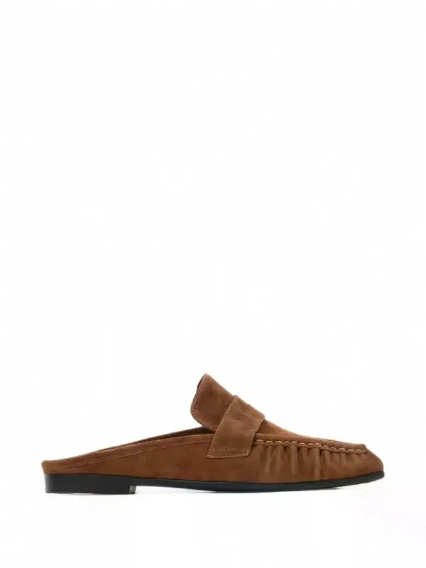 BLACK SUEDE STUDIO Gabby Suede Flat Mules