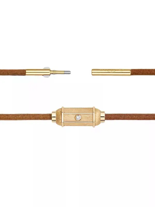 MARIE LICHTENBERG Micro Lasso Diamond Locket Necklace
