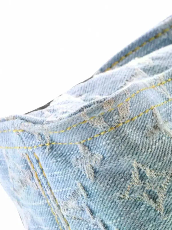 LOUIS VUITTON Monogram Denim Pm Tote Bag - Blue