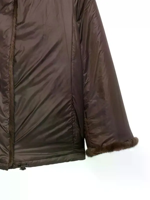 MANZONI 24 Mink-fur Trim Hooded Coat