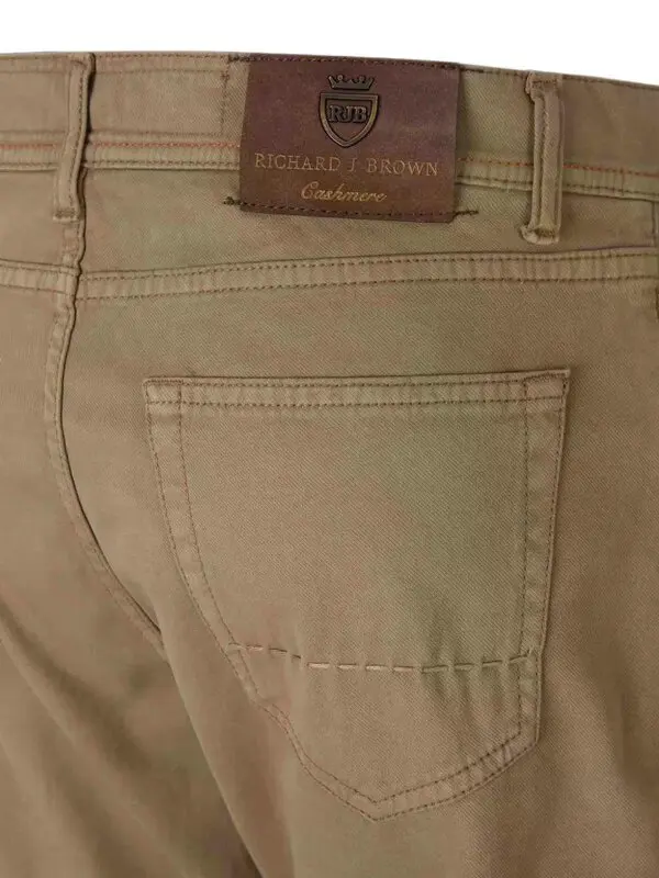 RICHARD J. BROWN Logo-embroidered Slim-fit Trousers