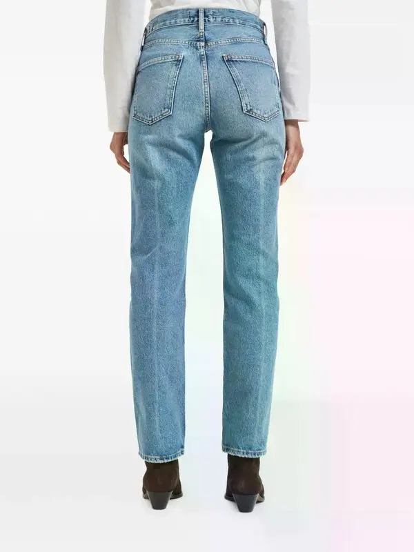AGOLDE Distressed Straight-leg Jeans