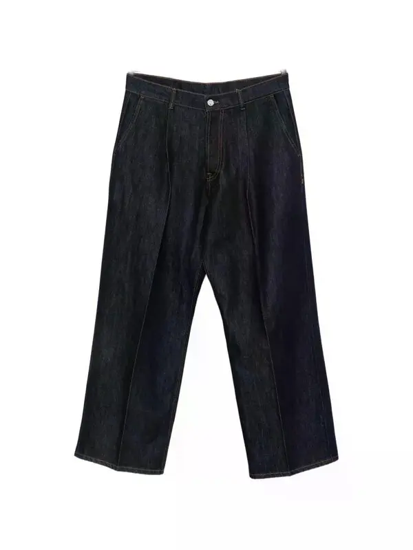 NINE:INTHE:MORNING Pleated Wide-leg Jeans