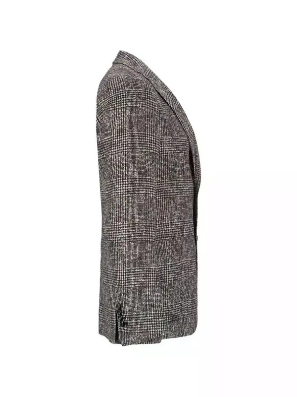 Tagliatore Montecarlo Prince Of Wales Check Blazer - Black