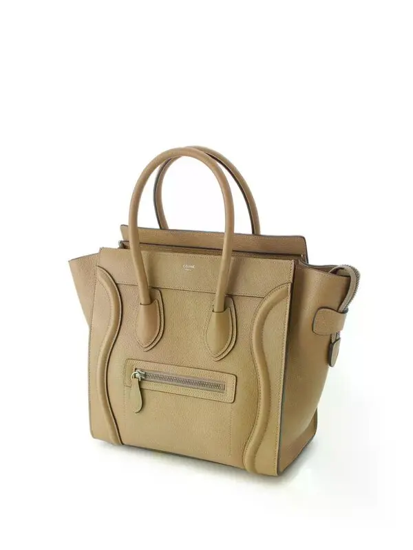 Celine 2010-2026 Micro Drummed Calfskin Luggage Tote Bag