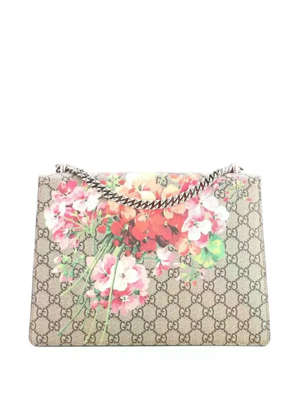 Gucci Dionysus Bag Blooms Print Gg Coated Canvas Medium Shoulder Bag