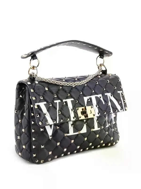 Valentino Garavani Vltn Rockstud Spike Flap Bag Quilted Leather Medium Shoulder Bag