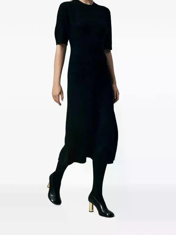 POTAMY Cylinder-heel Leather Pumps