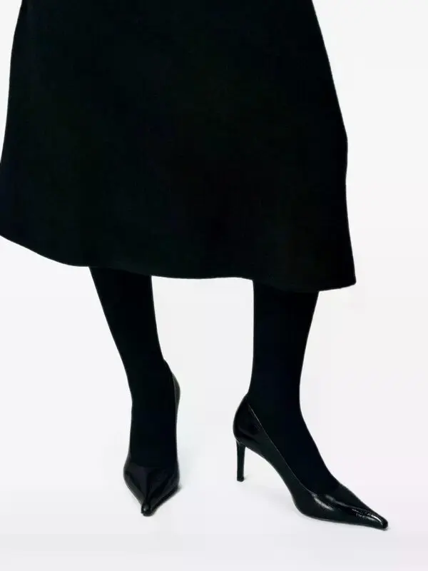 POTAMY Pointed-toe Leather Pumps