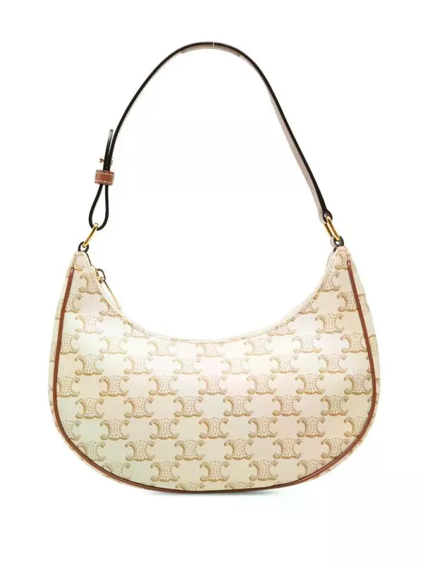 Celine 2021 Triomphe Coated Canvas Ava Shoulder Bag